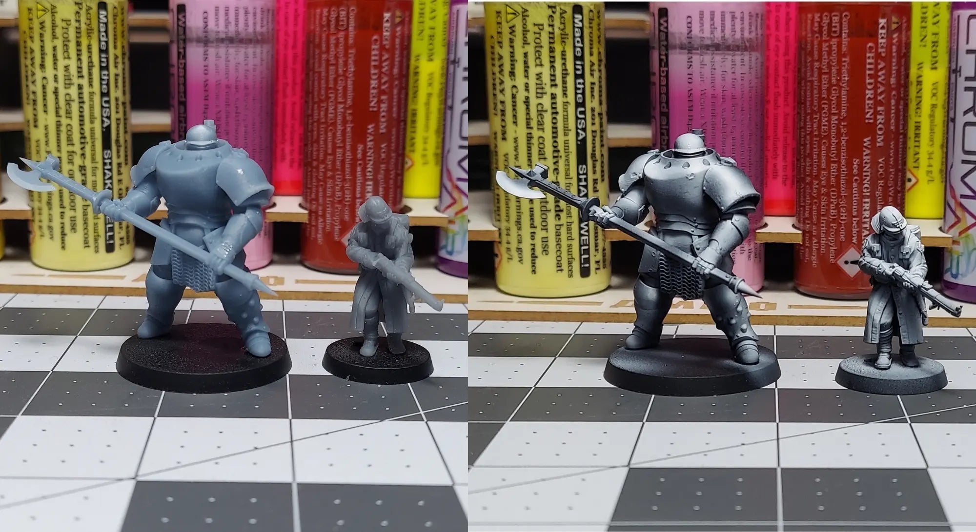 Zenithal Highlighting vs. Volumetric Highlighting in Painting Scale Fi