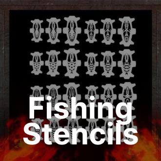 Fishing Stencil | Angler Template | Easy Fish Designs