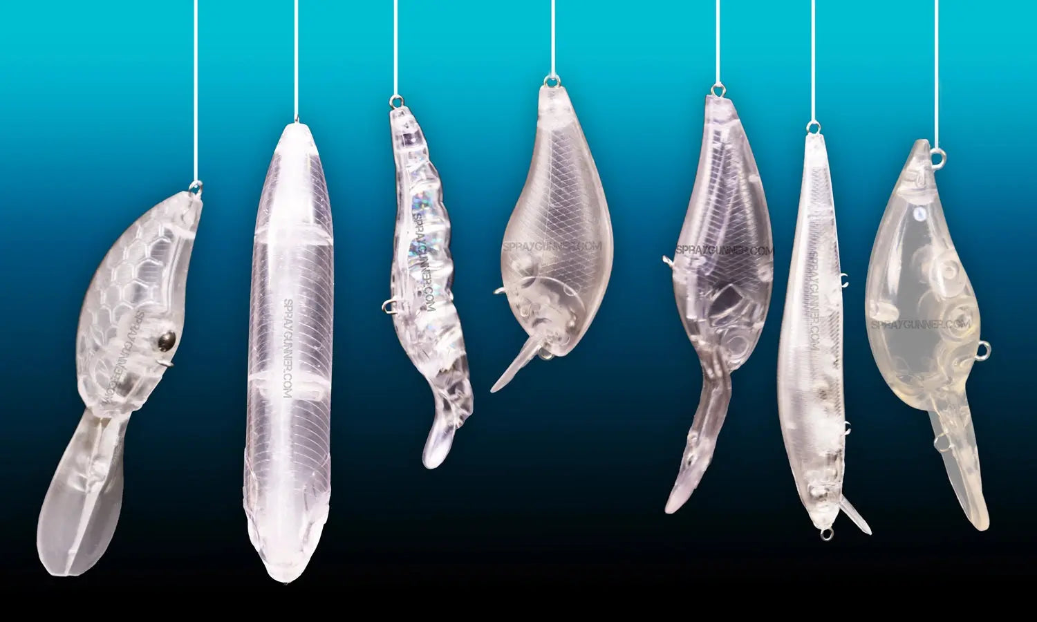 Build custom lures with custom fishing lure kits | SprayGunner