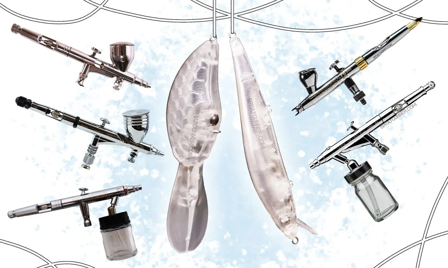 Crankbait Lure Painting Supplies | Unique Designs | Airbrushes, Paints