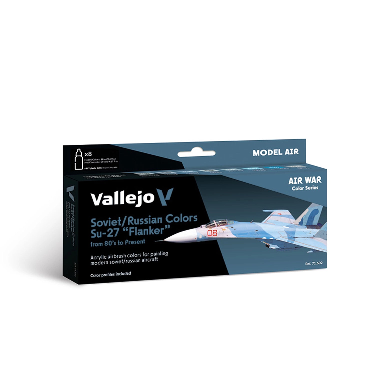 Vallejo Model Air Set: Soviet/Russian colors Su-27 “Flanker” from 80’s