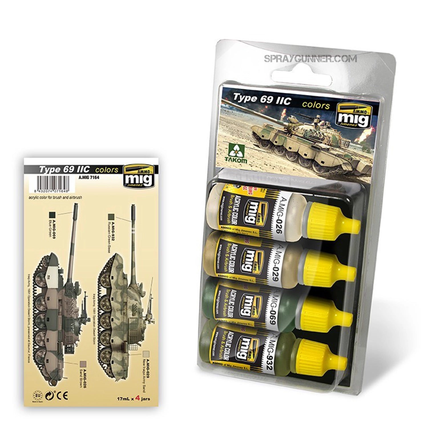 AMMO by MIG Acrylic Sets - TYPE 69 II Colors Set - SprayGunner