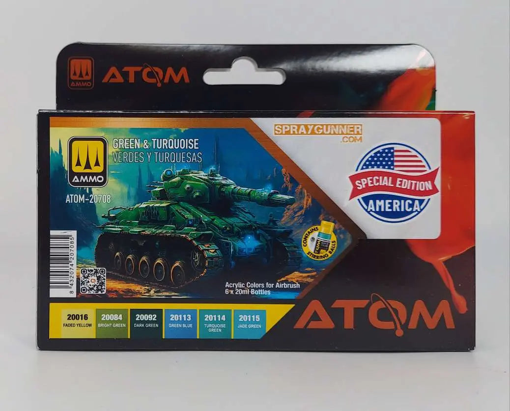 ATOM Green & Turquoise Set - SprayGunner