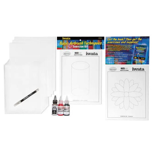 Airbrush exercise kit – Learn airbrushing step by step