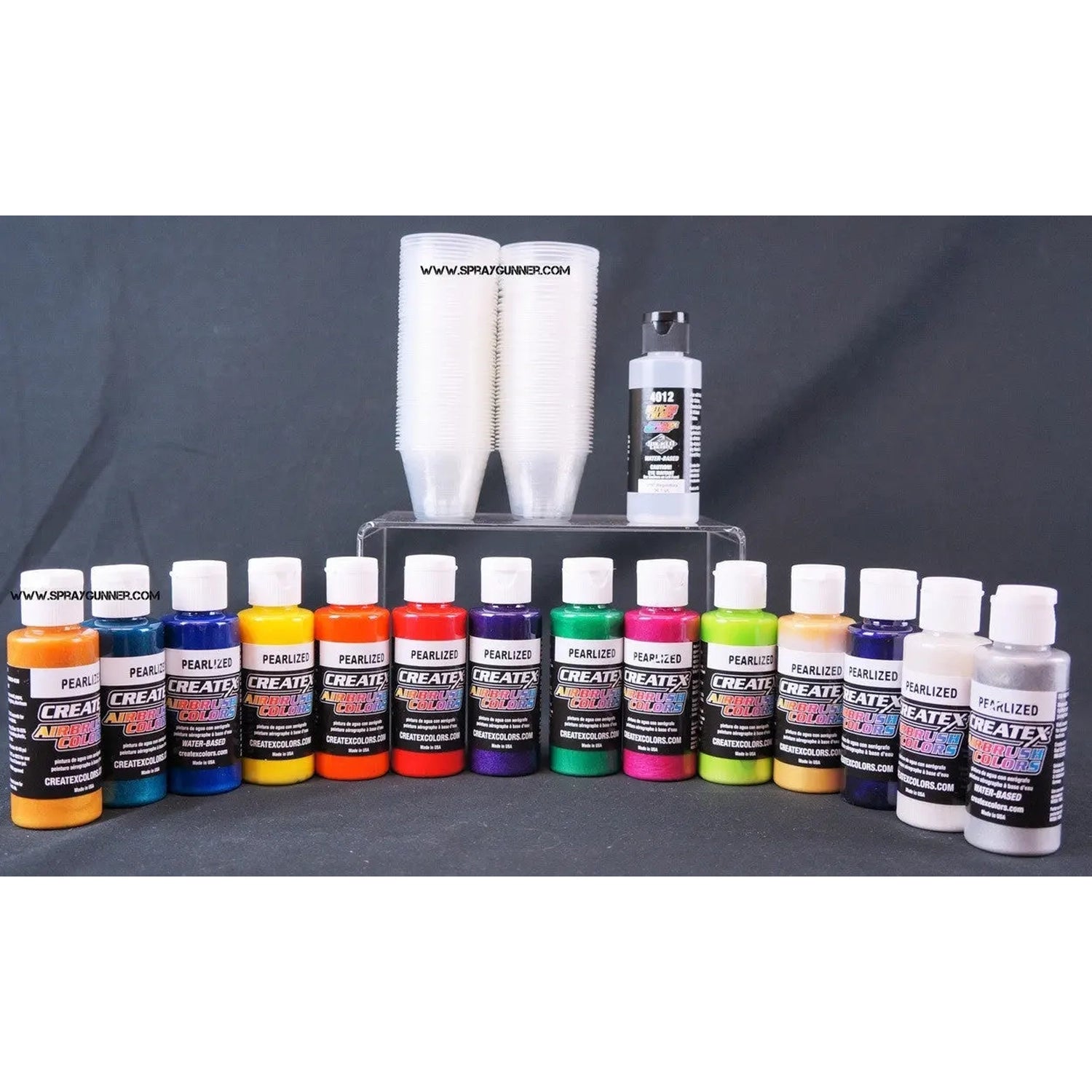 Createx Airbrush Colors Pearlized 14 Color Set - SprayGunner