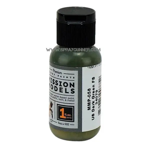 Mission Models Paints US Aircraft Modern/WWII Color: US Dark Green FS 34079