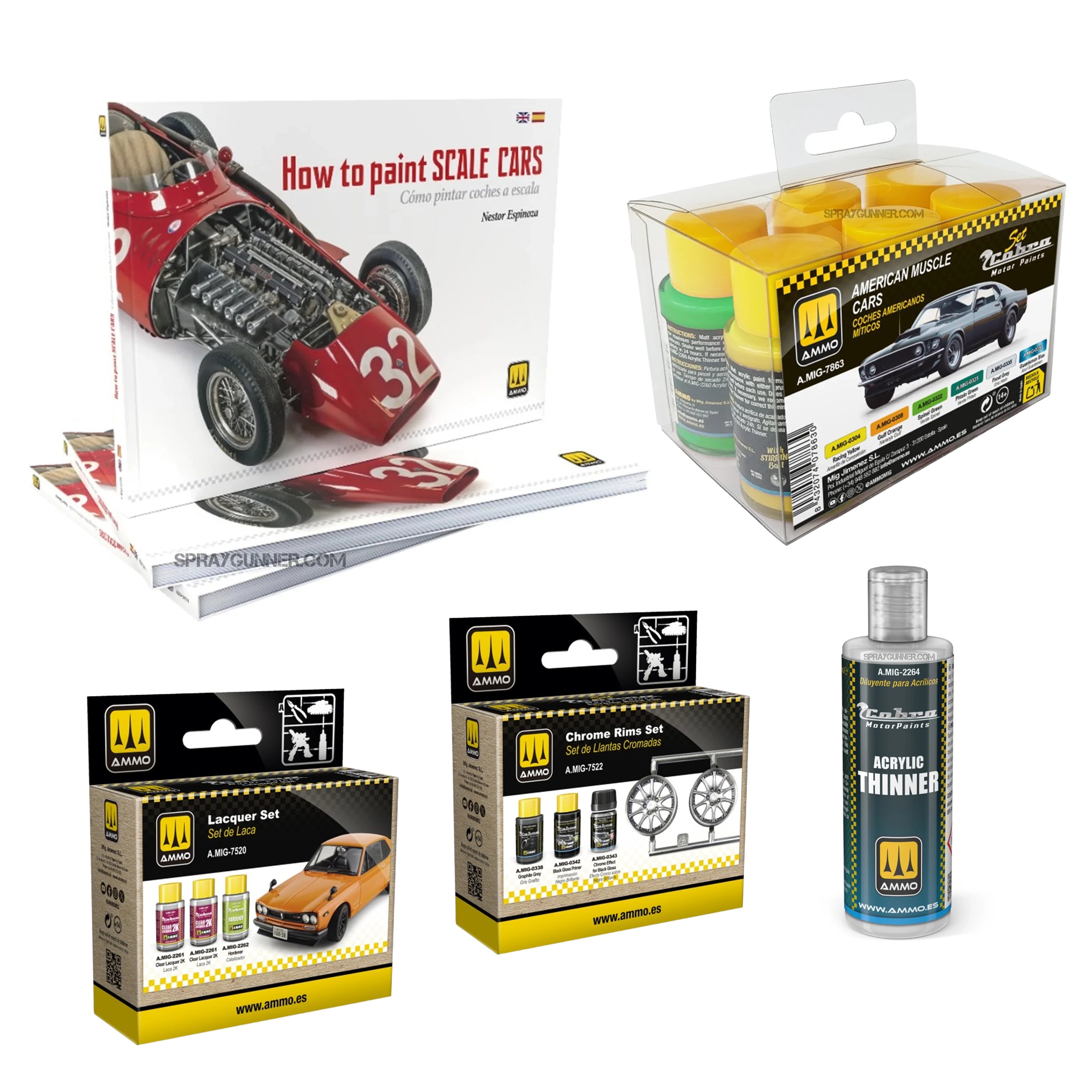 Nestor Espinoza Scale Model Car Painting Kit – Book, Cobra Motor Paint
